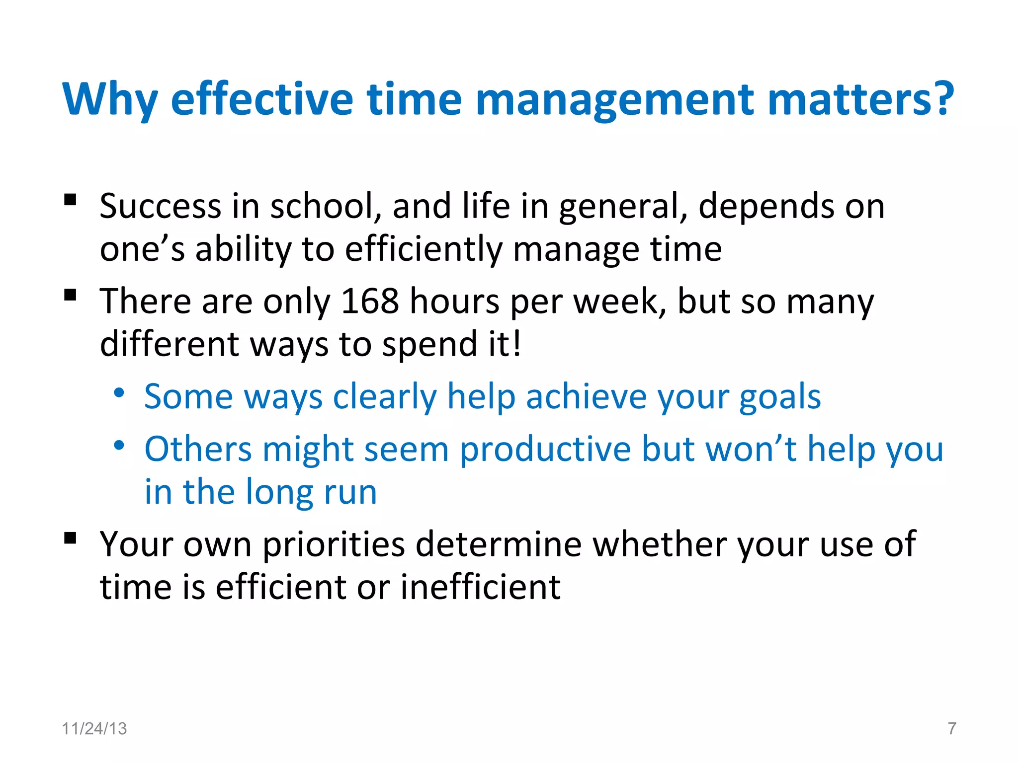 Effective time management | PPT