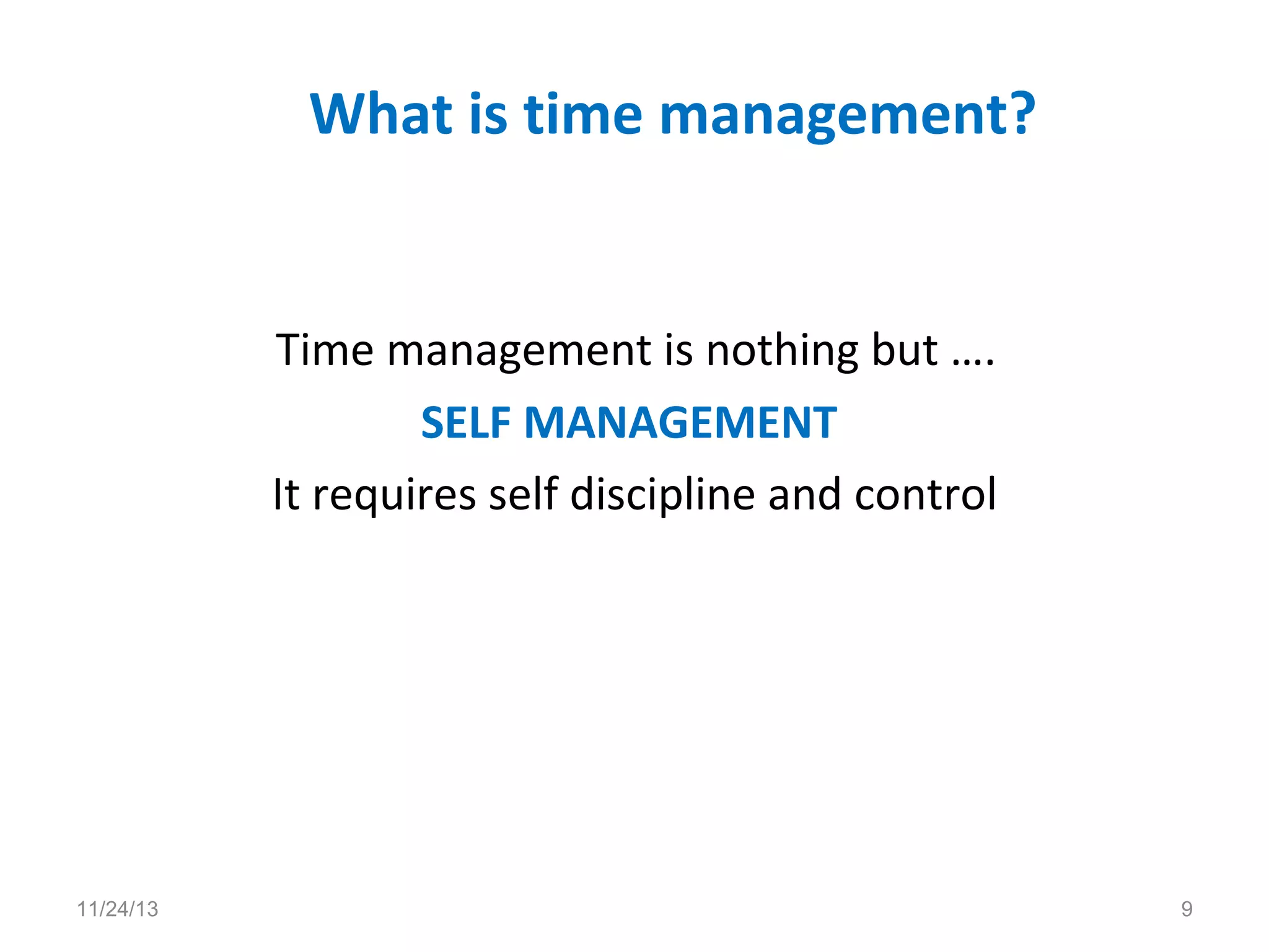 Effective time management | PPT