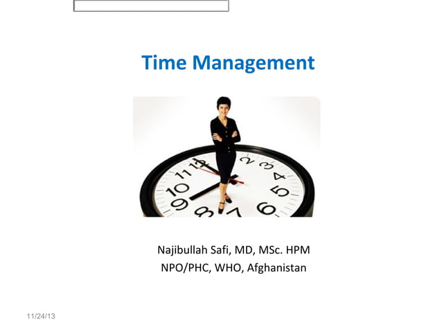 Effective time management | PPT