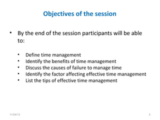 Effective time management | PPT