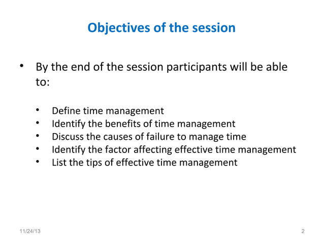 Effective time management | PPT