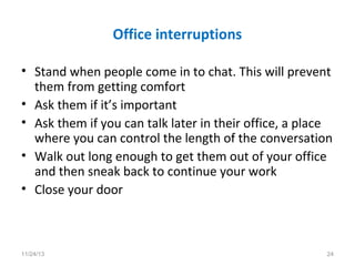 Effective time management | PPT