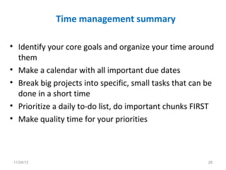 Effective time management | PPT