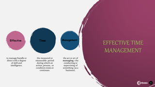 Effective time management | PPTX