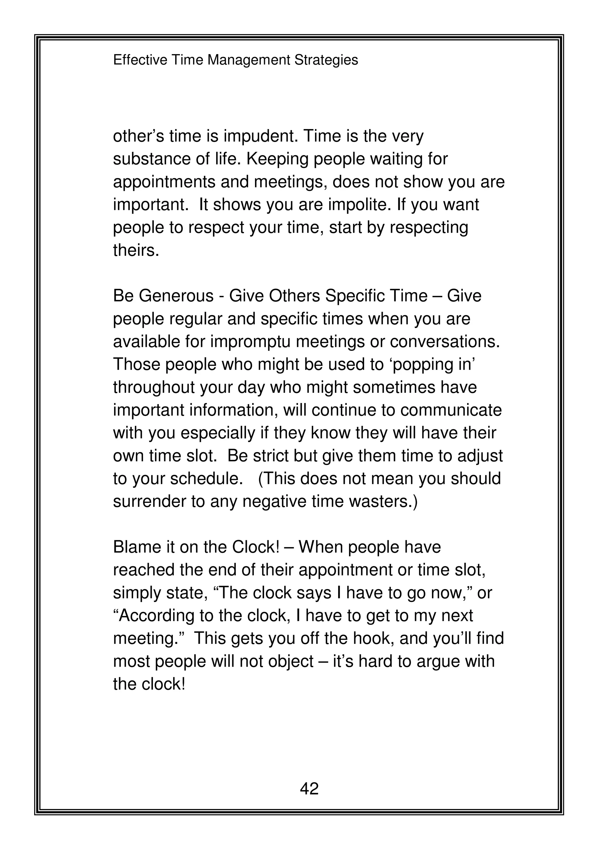 Effective time management strategies ( pdf drive ) | PDF