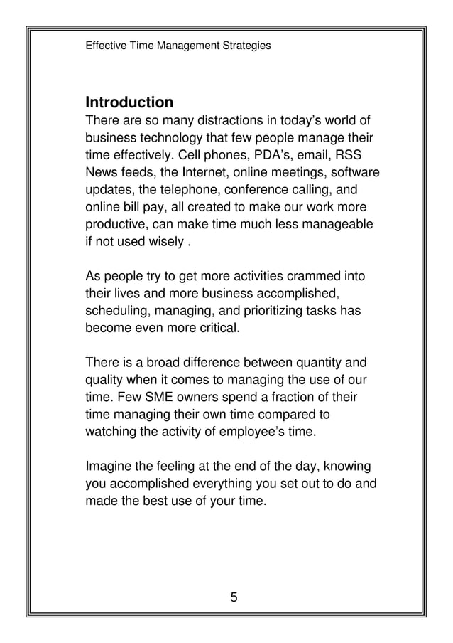 Effective time management strategies ( pdf drive ) | PDF