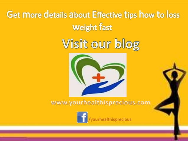Effective tips how to loss weight fast | PPT