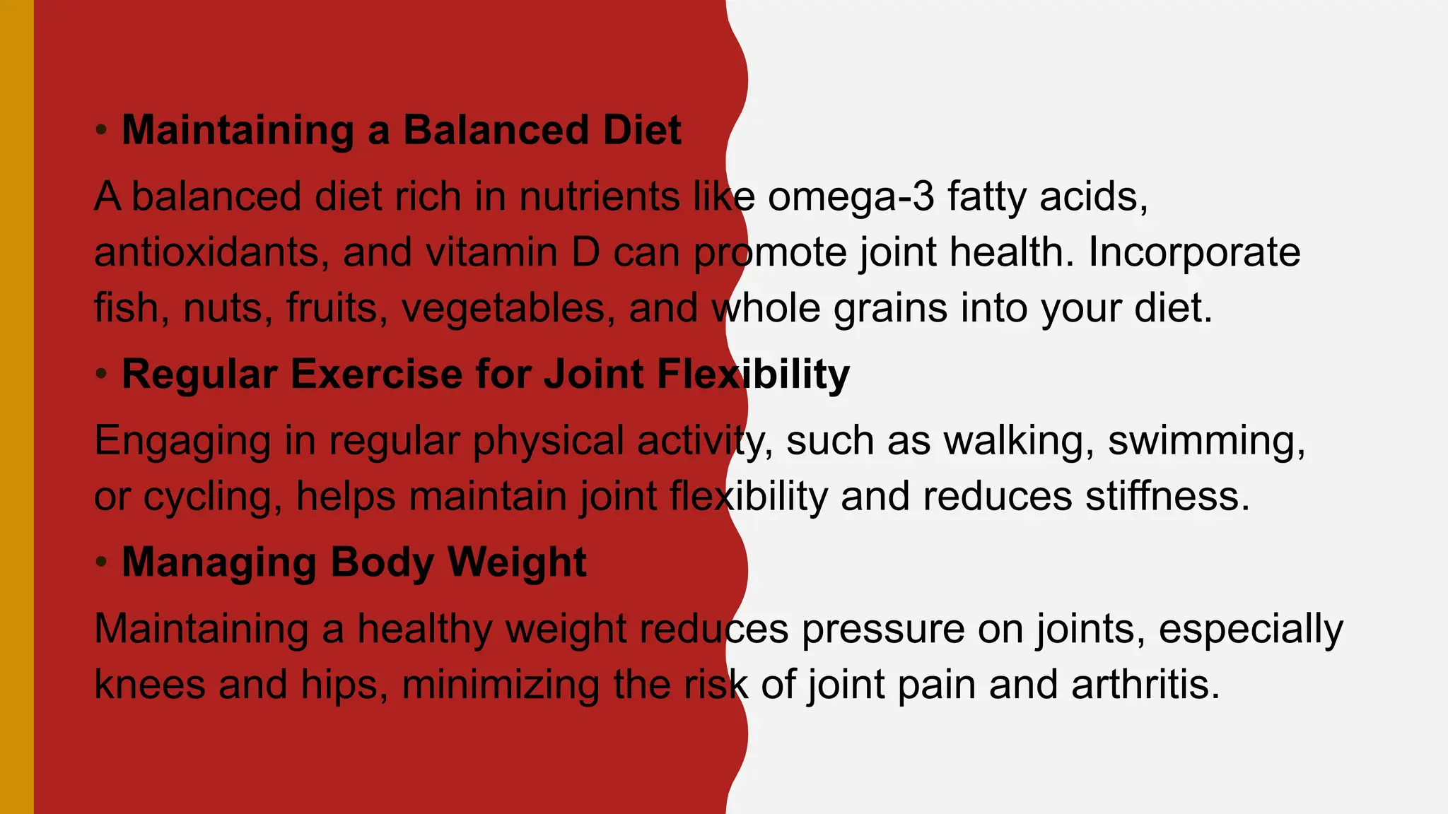 Effective Tips to Prevent Joint Pain -Common Causes of Joint Pain | PPTX