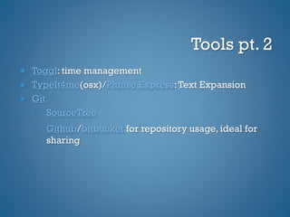 Effective tool usage - web development tools and tips | PPT