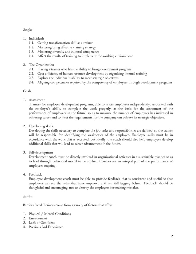 Effective to provide training program (training for trainer) | PDF