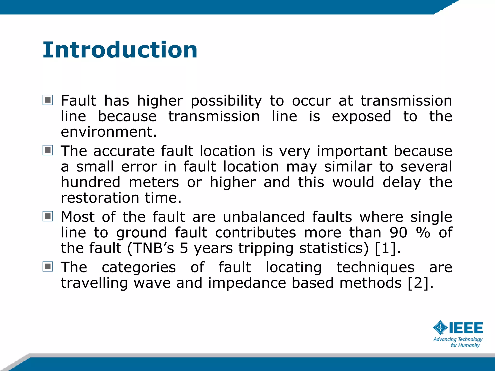 Effective Two Terminal Single Line To Ground Fault Location Algorithm Ppt