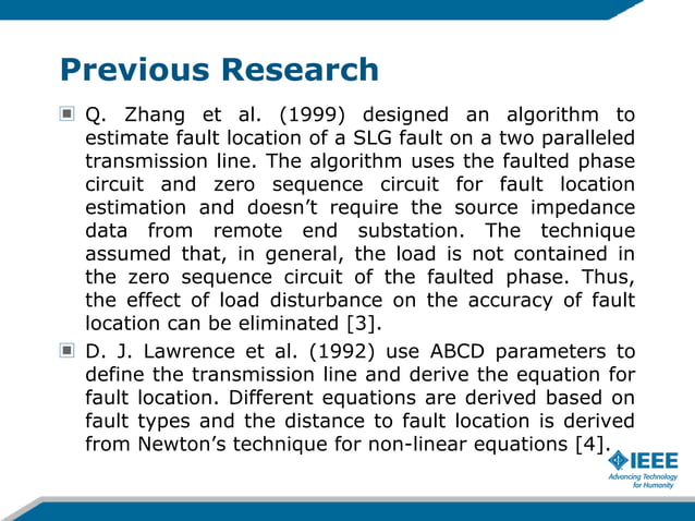 Effective Two Terminal Single Line To Ground Fault Location Algorithm Ppt