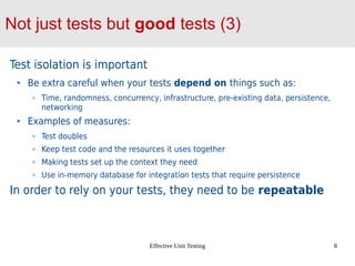 Effective unit testing | PPT