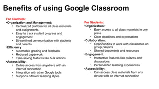 Effective Usage of Google Class room.pptx | Homework and Study | Education