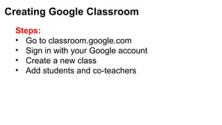 Effective Usage of Google Class room.pptx | Homework and Study | Education