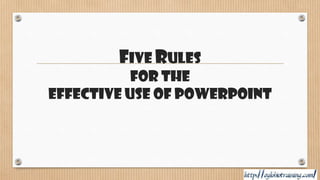 Effective use | PPT
