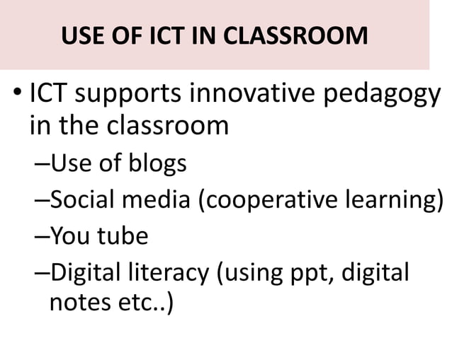 Effective use of ICT in Education | PPT