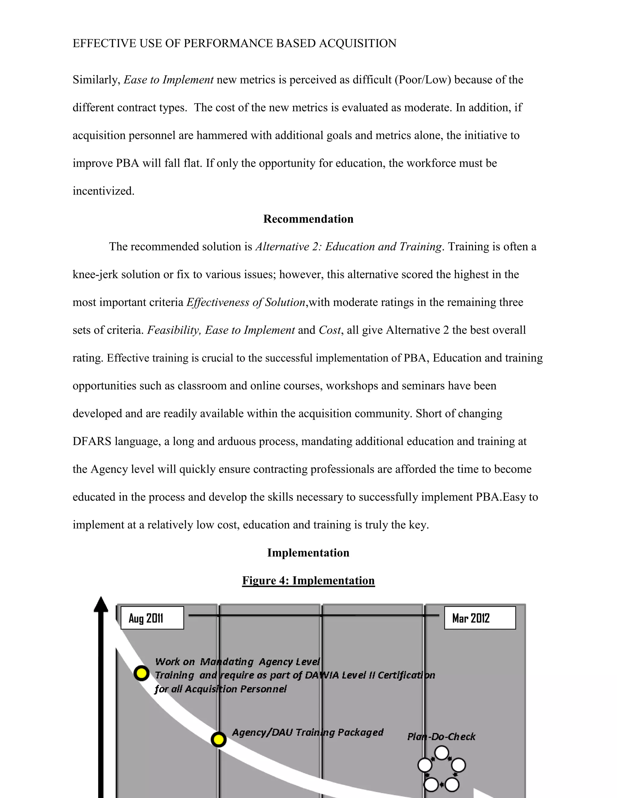 Effective use of performance based acquisitions i | DOCX | Mergers and ...