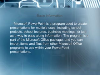 Effective use of powerpoint | PPTX