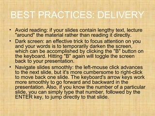 Effective use of powerpoint | PPT