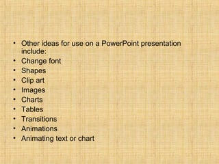 Effective use of powerpoint | PPT
