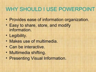 Effective use of powerpoint | PPT