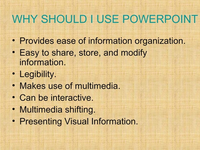 Effective use of powerpoint | PPT