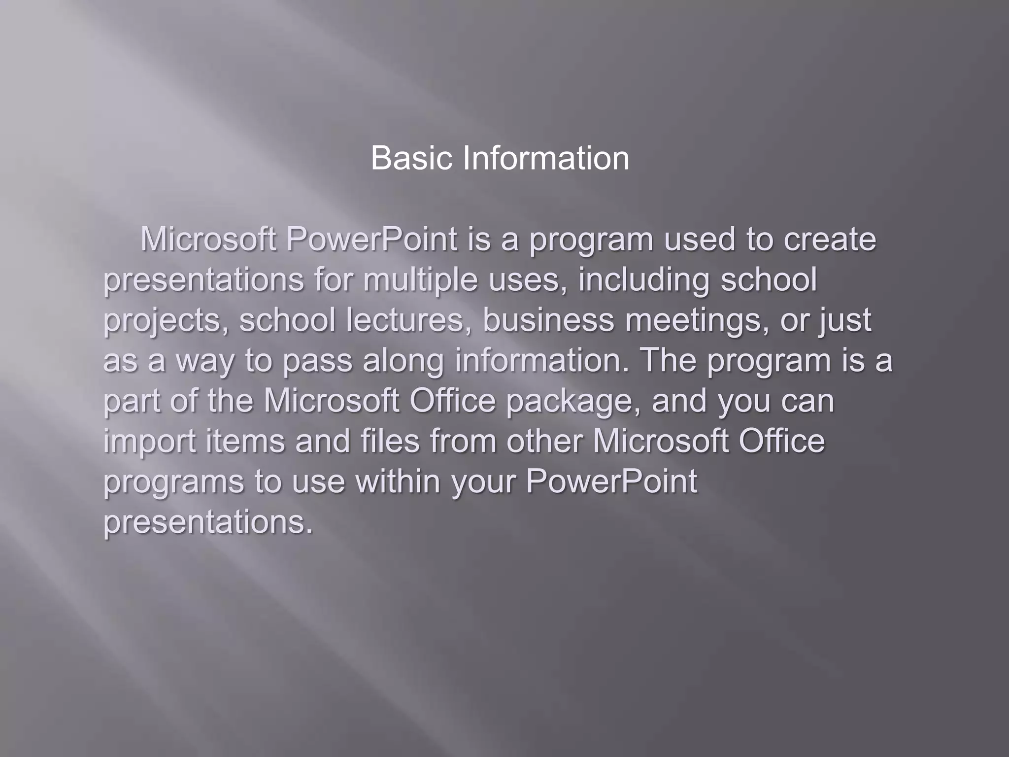 Effective use of powerpoint | PPTX