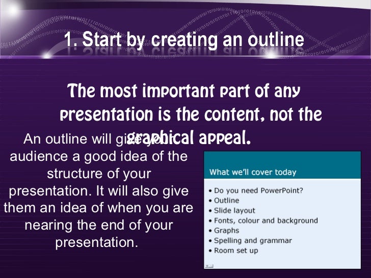 Effective use of powerpoint as a presentation tool