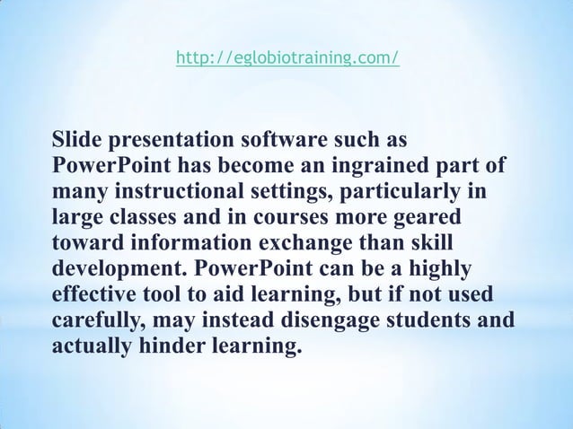 Effective use of powerpoint | PPTX