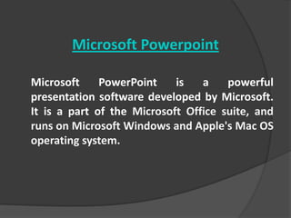 Effective Use of Powerpoint | PPTX
