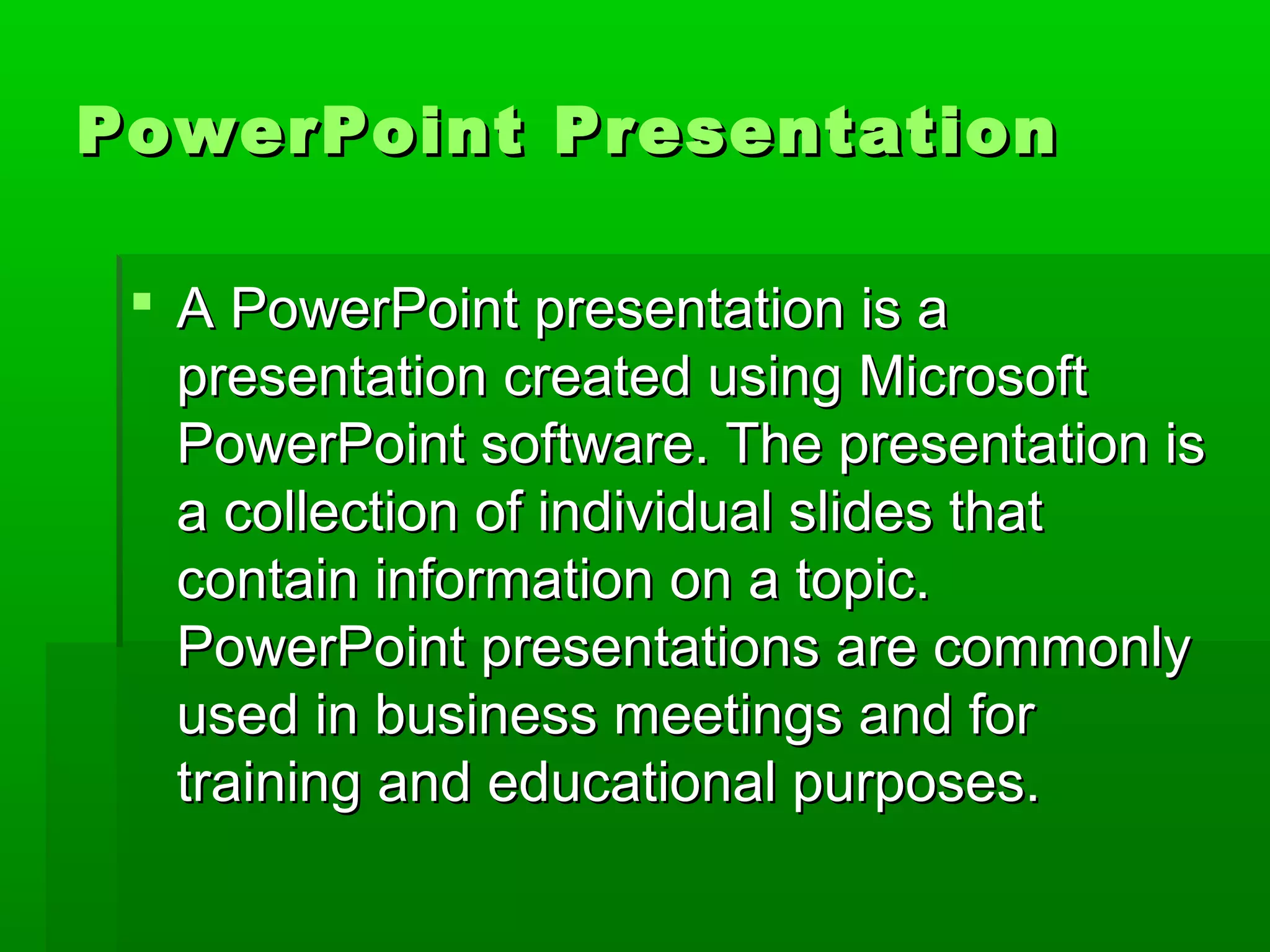 Effective use of powerpoint as a presentation tool | PPT | Free Download