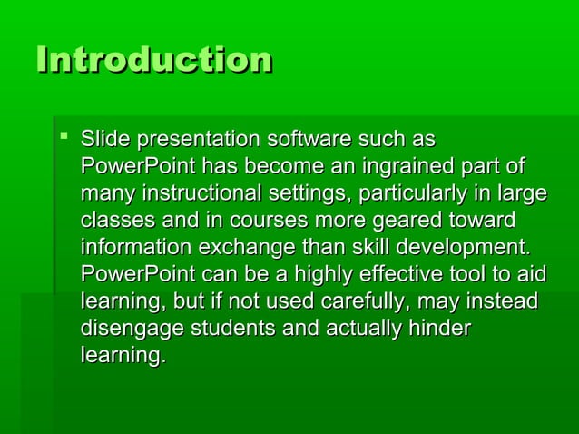 Effective use of powerpoint as a presentation tool | PPT | Free Download