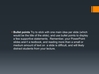 Effective use of power point as a presentation tool | PPT