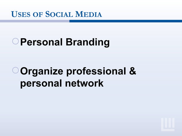 Effective use of social media | PPT