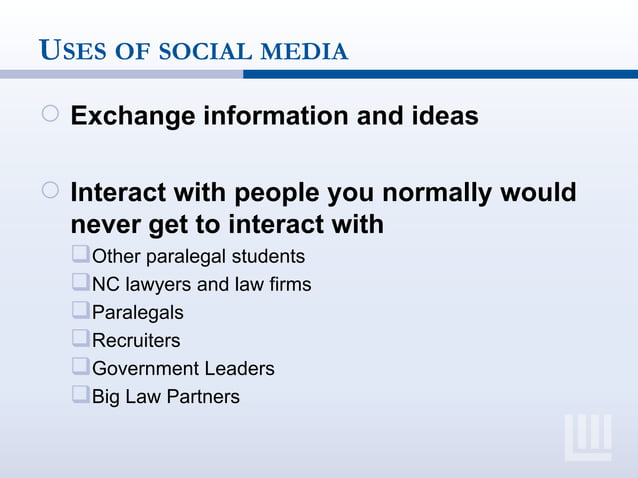 Effective use of social media | PPT