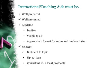 Effective use of teaching aids | PDF