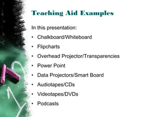 Effective Use of Teaching Aids | PPT