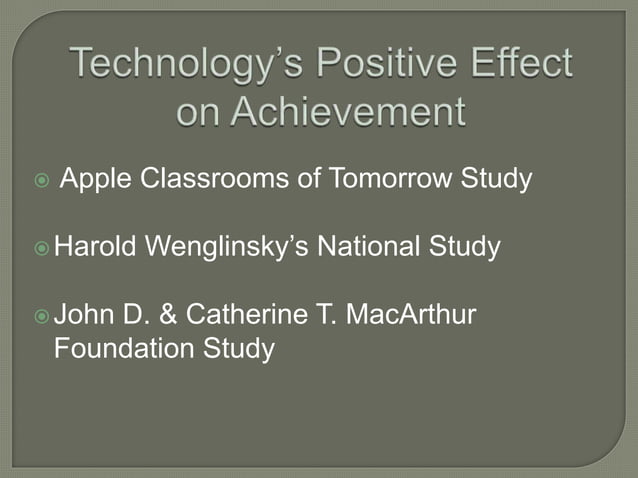 Effective Use Of Technology Brian J | PPTX | Education industry ...