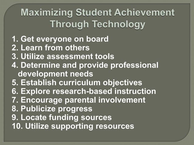 Effective Use Of Technology Brian J | PPTX | Education industry ...