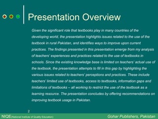 Effective Use Of Textbooks | PPT