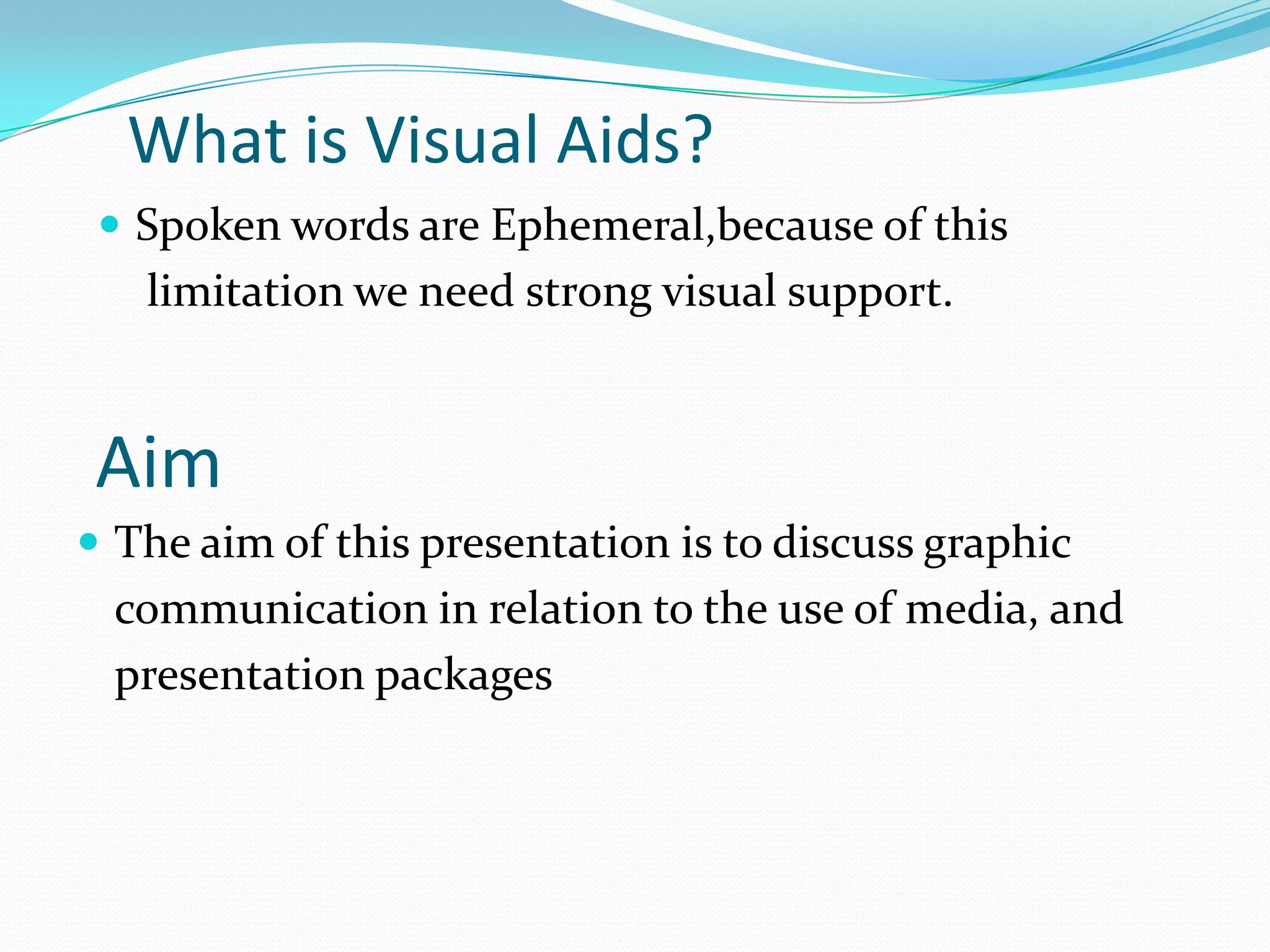 Effective use of visual aids | PPTX