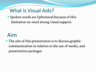 Effective use of visual aids | PPTX