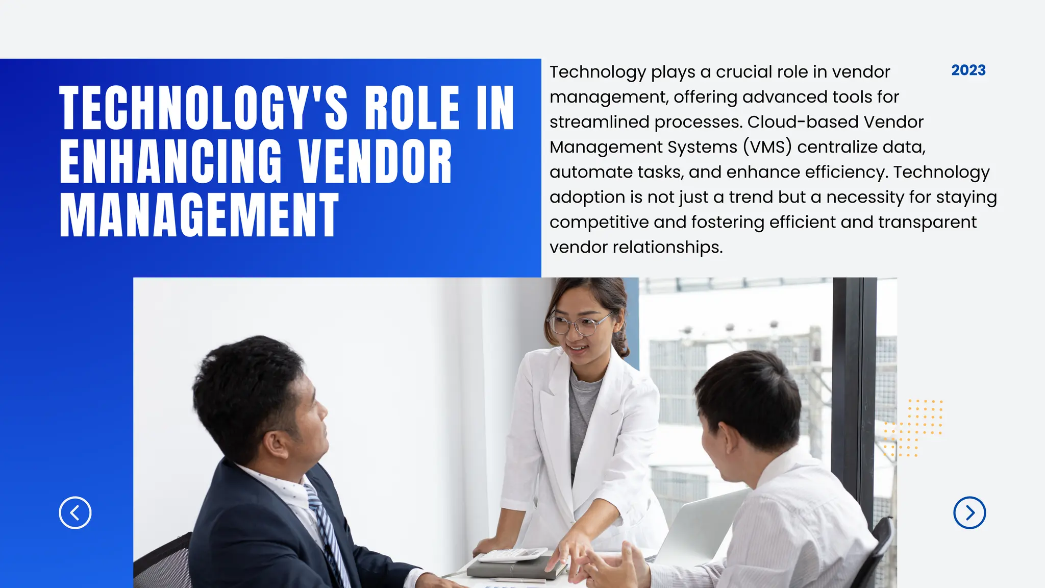 Comprehensive Approach to Effective Vendor Management | PPT