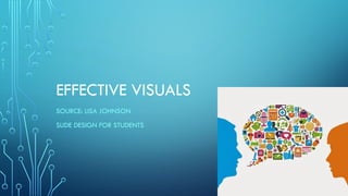 Effective visuals for presentations for everyone | PPT