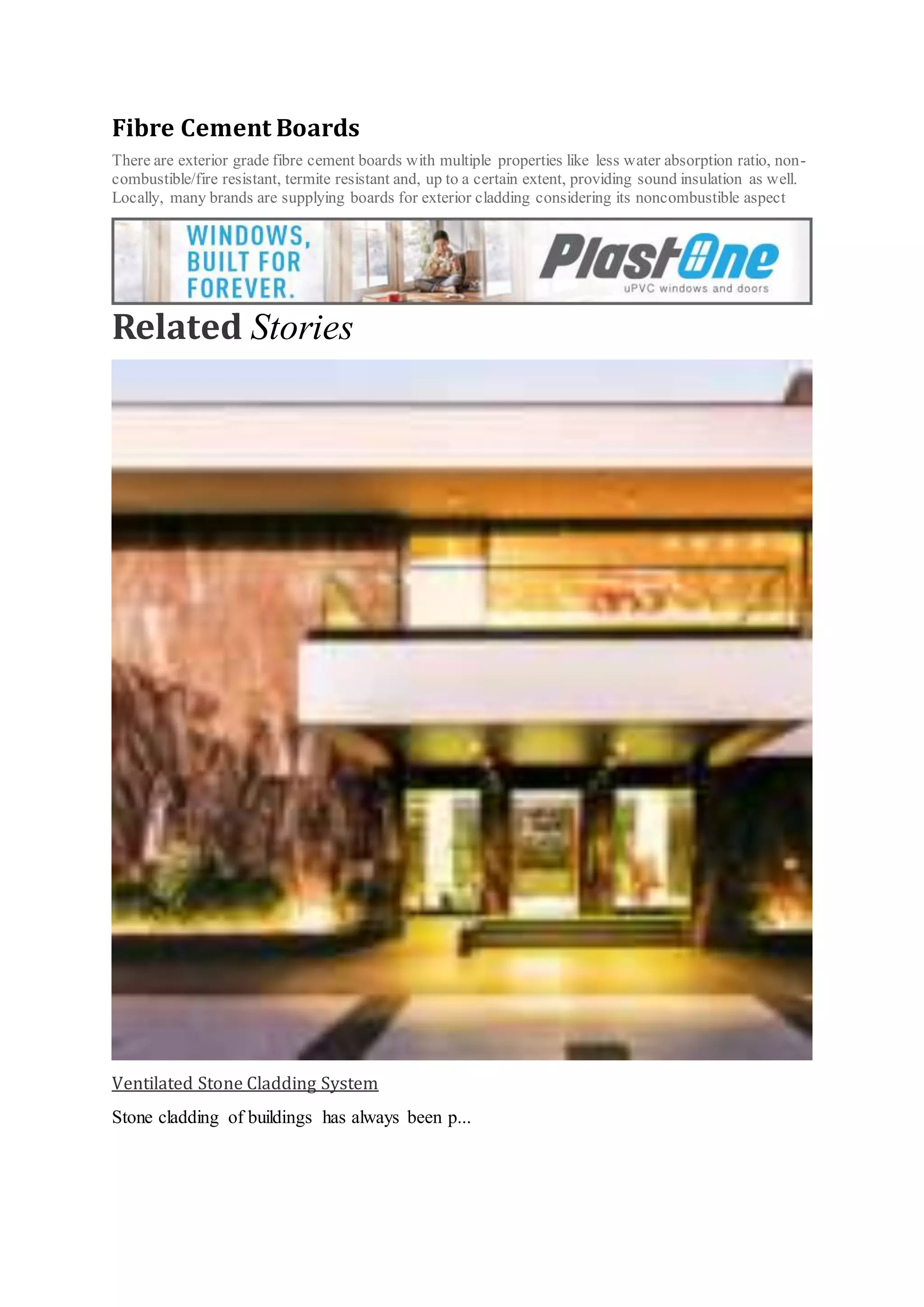 Effective wall cladding | DOCX