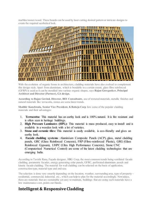 Effective wall cladding | DOCX