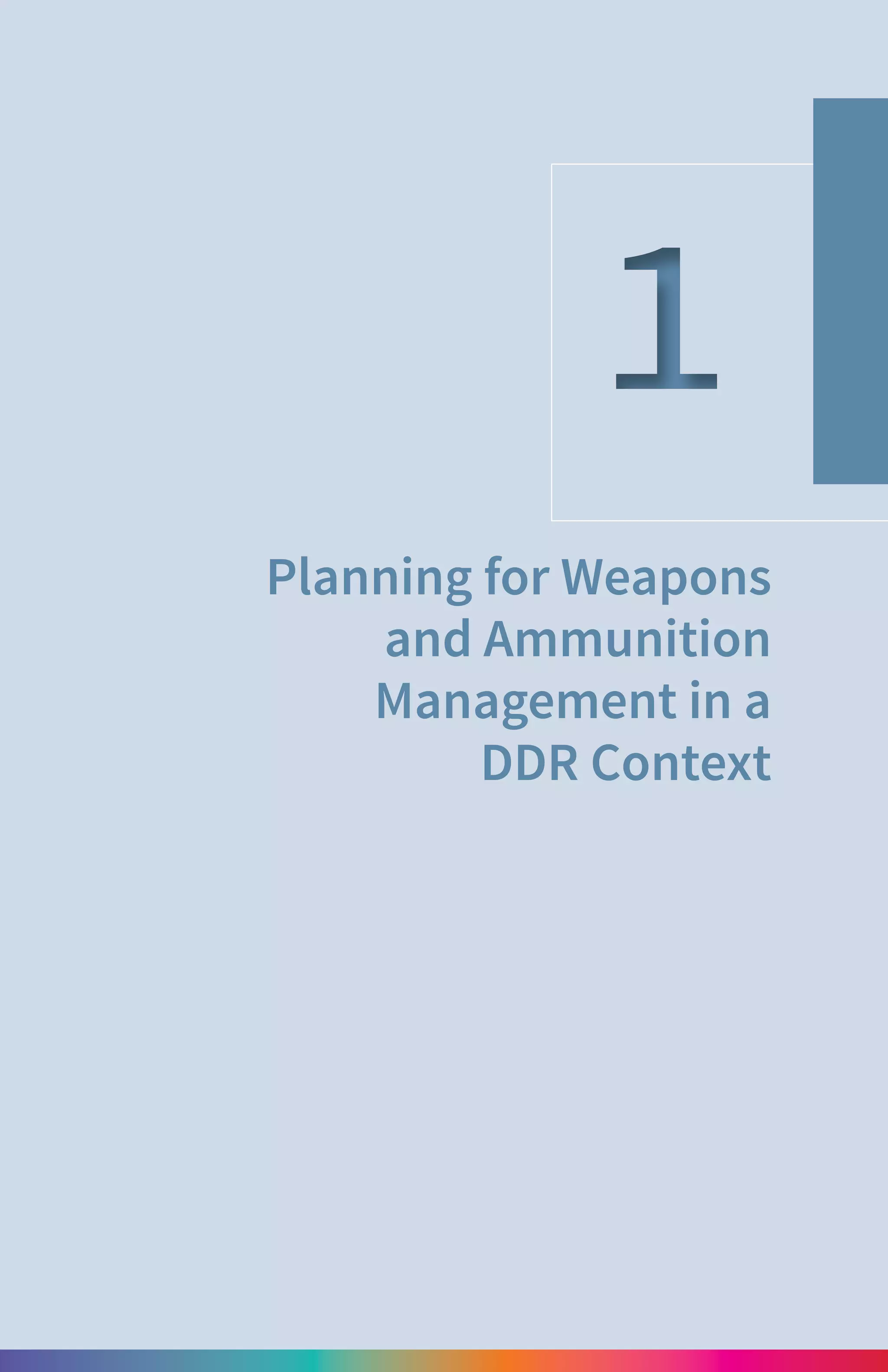 Effective weapons and ammunition management ddr handbook i | PDF