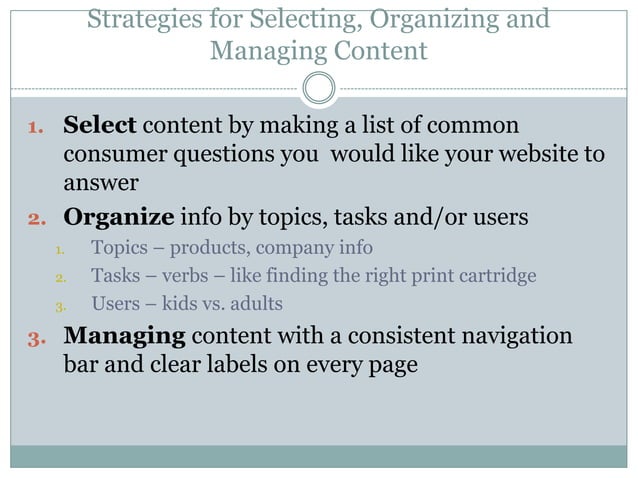 Effective web design strategies | PPT