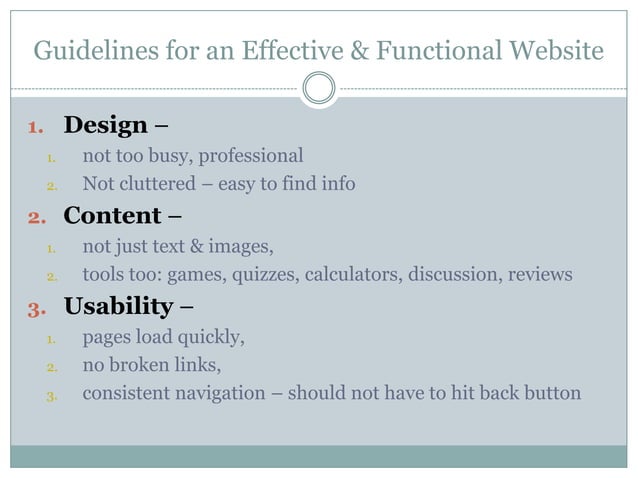 Effective web design strategies | PPT